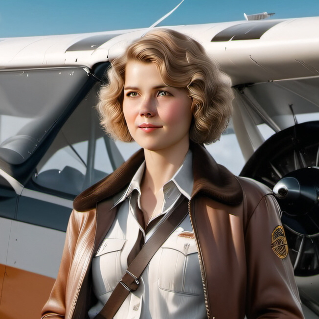 Chat with Amelia Earhart - text or voice, Enjoy AI Chat Free & Safe